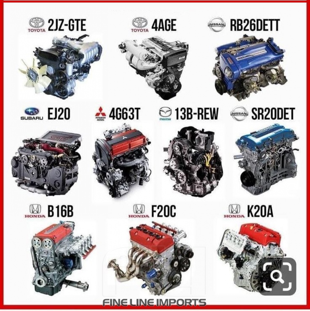 Alle internals per motorcode Fineline imports